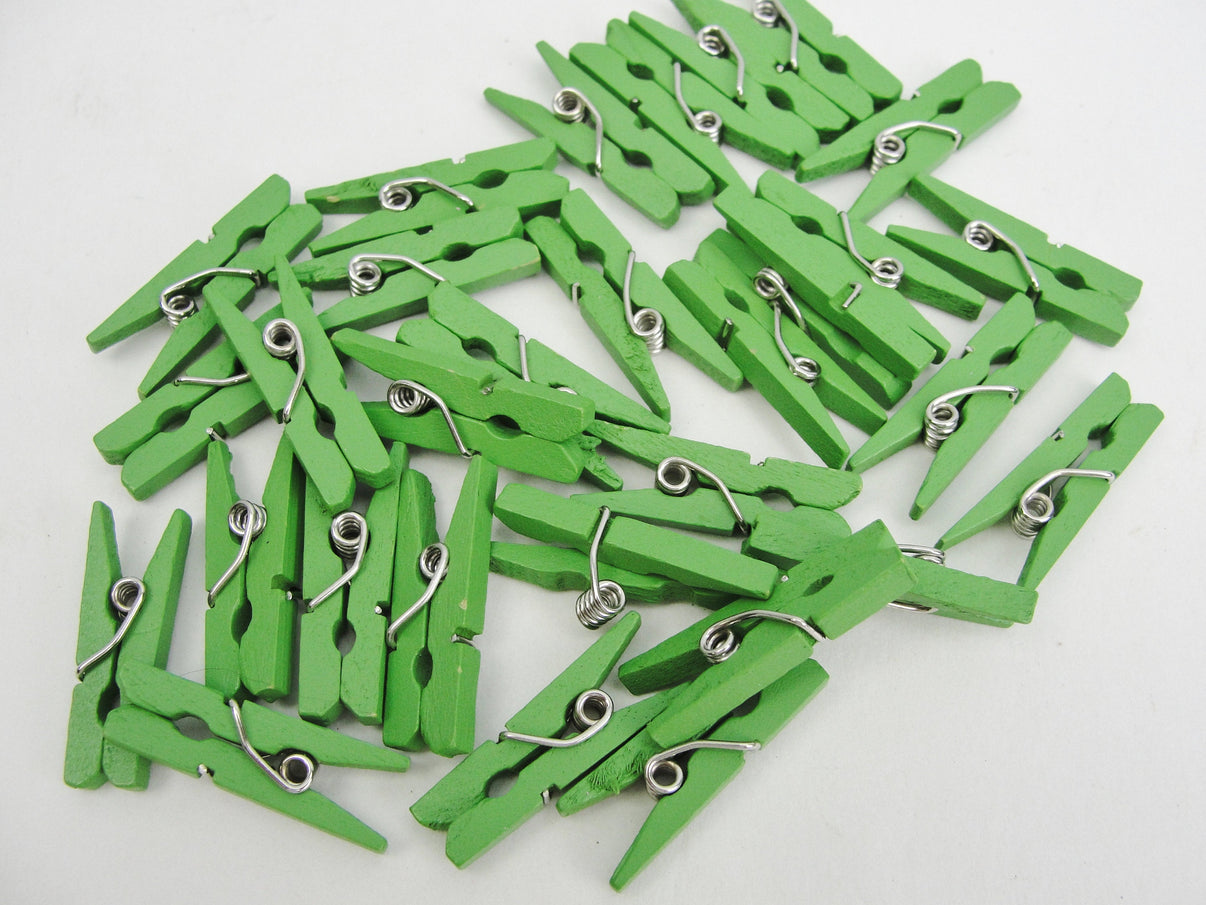 Tiny clothespins, 1" miniature clothespins choose your color – Craft ...